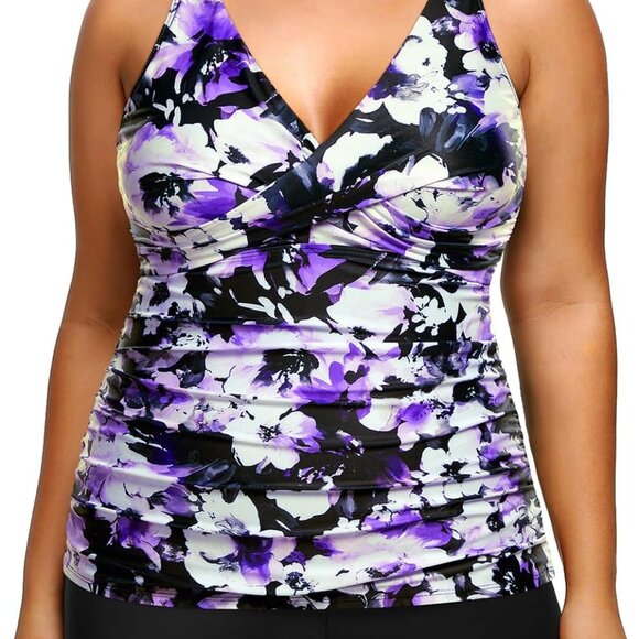 Aqua Eve | Swim | Aqua Eve Women Plus Size Tankini Swimsuit Two Piece ...